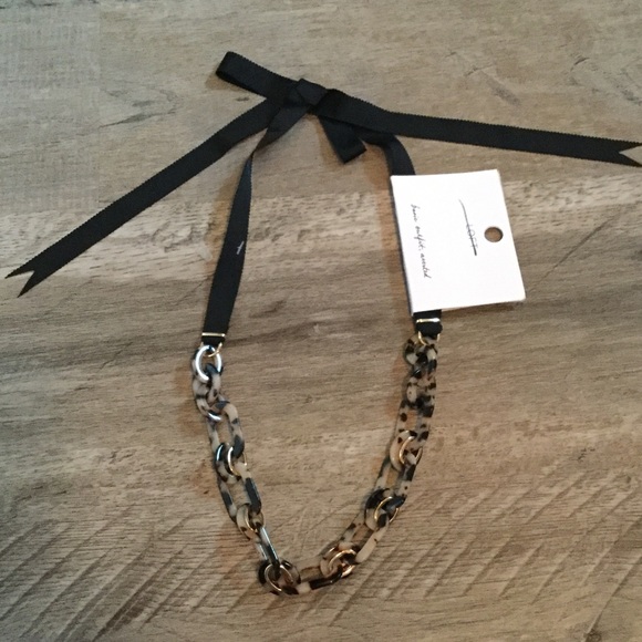 LOFT | Jewelry | Nwt Loft Resin Chain Link Tie Necklace | Poshmark